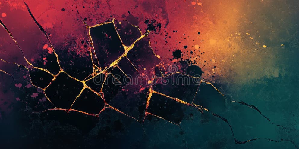 A Futuristic, Colorful Abstract Background with Pixelated Digital Code ...