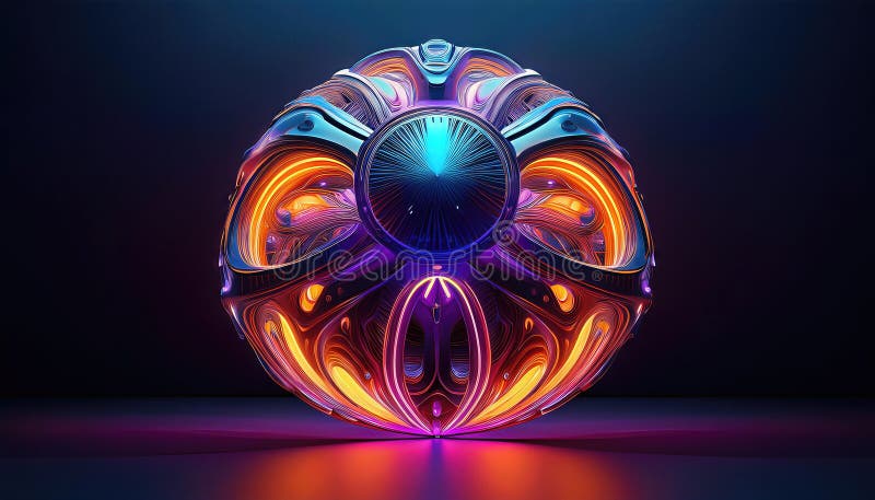 Futuristic Colorful Shape in a 3D Render Vibrant and Innovative ...