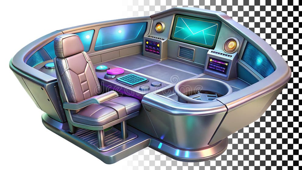 Futuristic Command Center Gaming Setup and Technology Interface Png ...