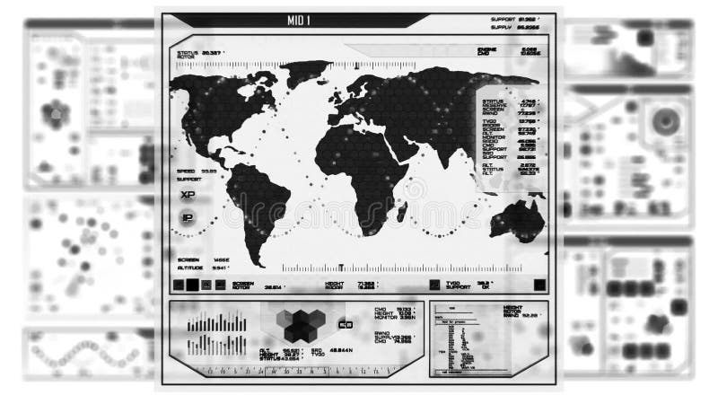 Futuristic Command Center Interface (loop Ready) Stock Footage - Video ...