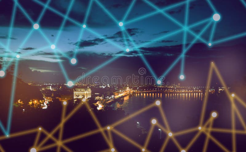 Futuristic communication stock photo. Image of science - 24343930