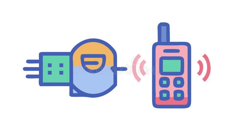 Futuristic Communication: Walkie-Talkie, Vector Design Generative AI ...