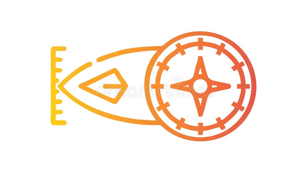 Futuristic Compass Interface, Advanced Navigation Display, Vector ...