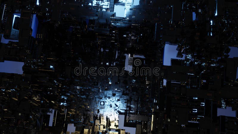 Futuristic Complex Structure, High-tech Industrial Design Stock ...