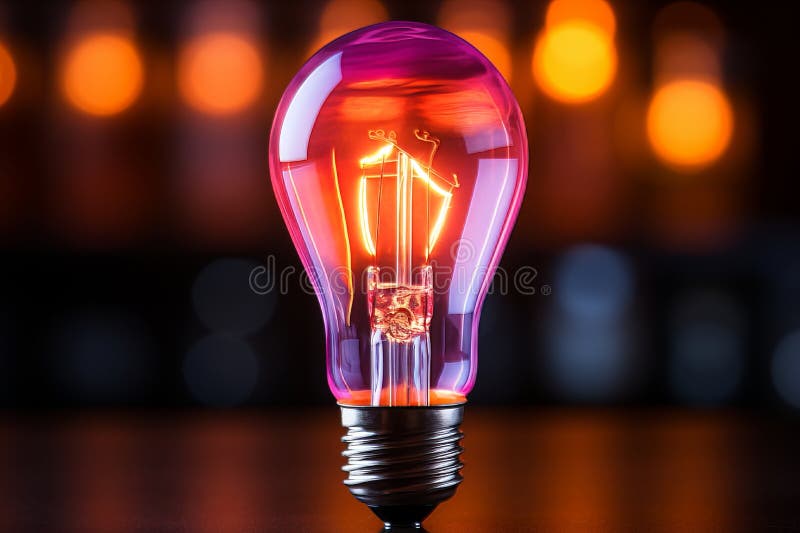 Futuristic Composition of Geometric Shapes with Classic Light Bulb ...