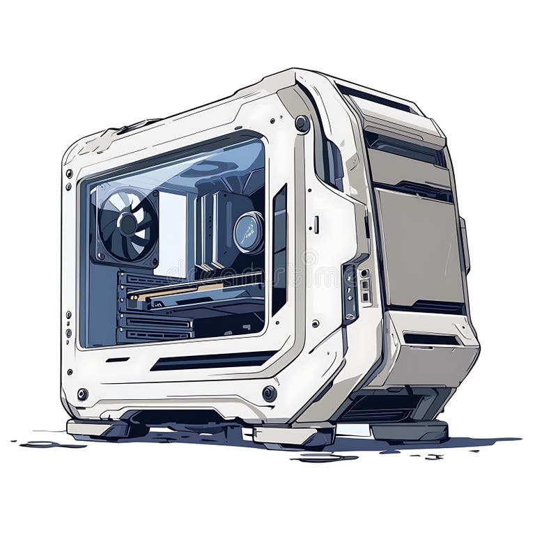 Transparent Pc Tower Stock Illustrations – 96 Transparent Pc Tower ...