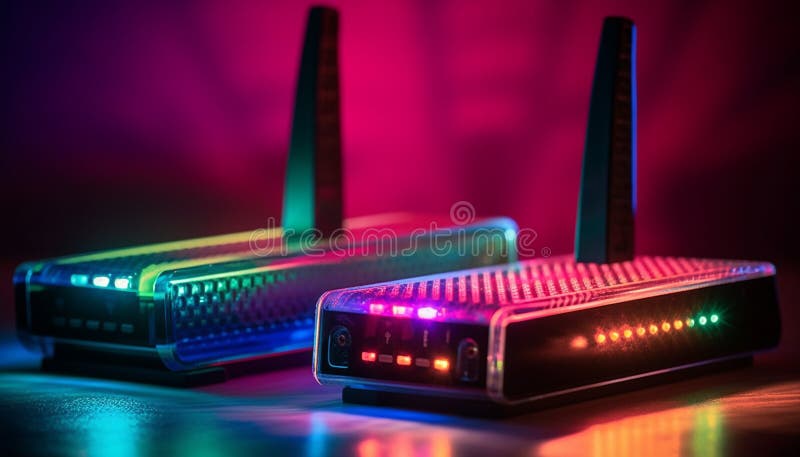 Futuristic Computer Chip Connects To Global Network for Secure ...