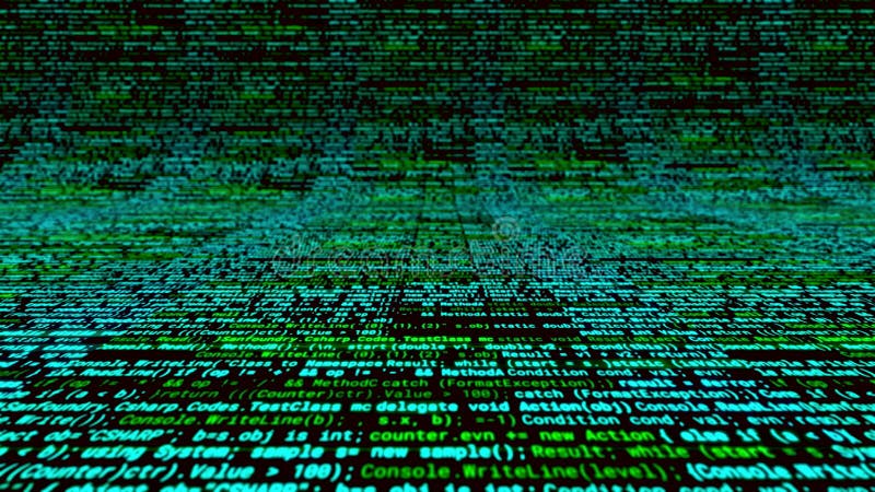 Programming on a Black Background with Red Illumination. Motion Stock Video - Video of graphic ...