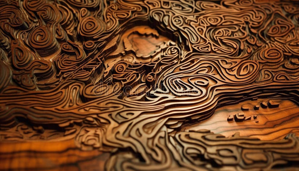 Futuristic Computer Graphic of Yellow Fish Pattern Generated by AI ...