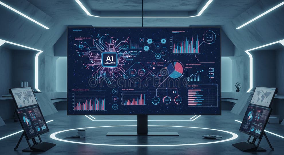 Large Central Computer Screen Stock Illustrations – 416 Large Central ...