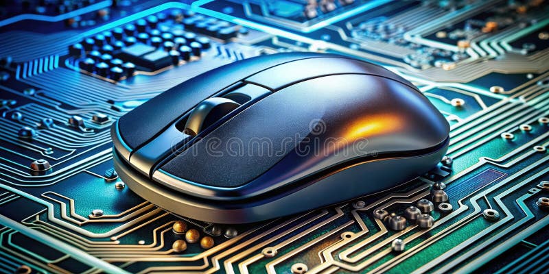 Futuristic Computer Mouse Sleek Design and Advanced Functionality in a ...