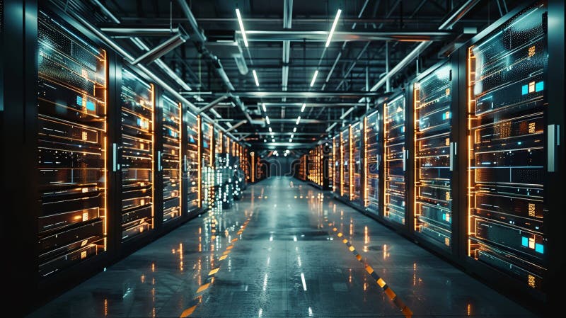 Futuristic Computer Network Connects Global Industry, AI Generative ...