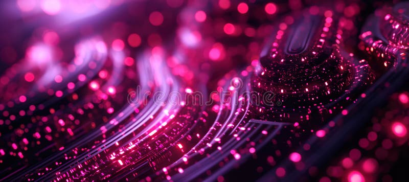 Futuristic Computer Network Electronic Component Background Stock ...