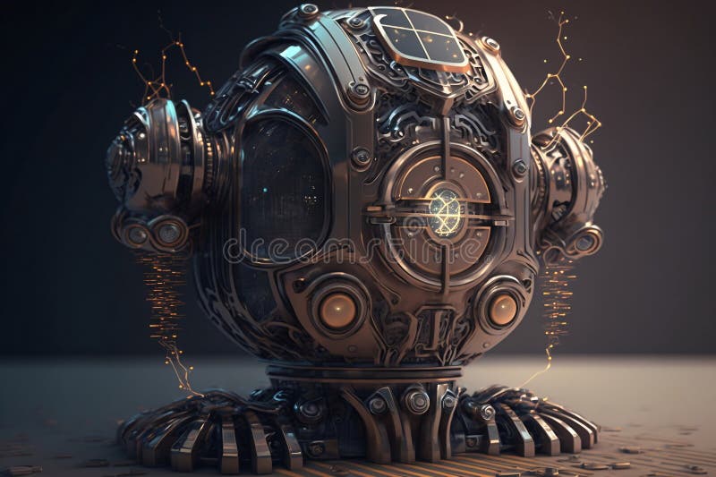 Futuristic Computer Robotic Mechanism. Artificial Intelligence Concept ... Futuristic Computer Robotic Mechanism. Artificial Intelligence Concept ...