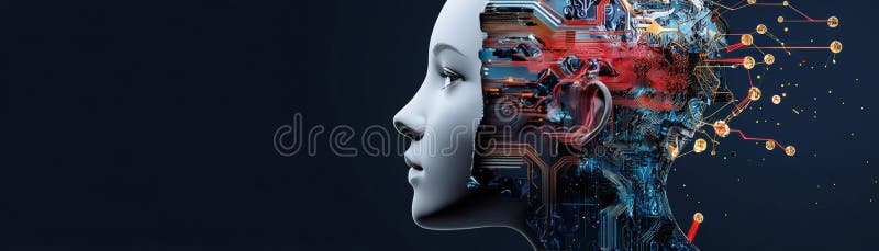 A Futuristic Concept of Artificial Intelligence Featuring a Robotic ...