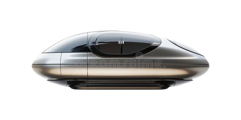 Futuristic Concept Car Design Side View Isolated on Transparent ...