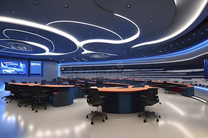 Futuristic Concept for Conference Room Stock Photo - Image of lecturer ...