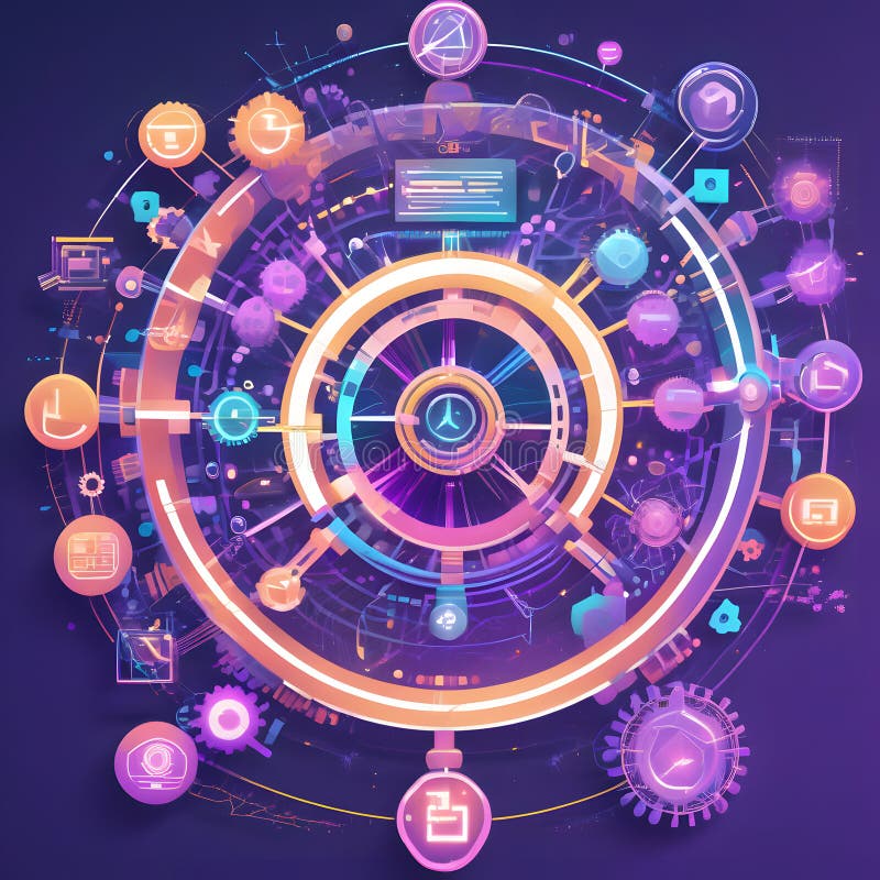 Futuristic Concept about Cyber Security, AI-generatet Stock ...