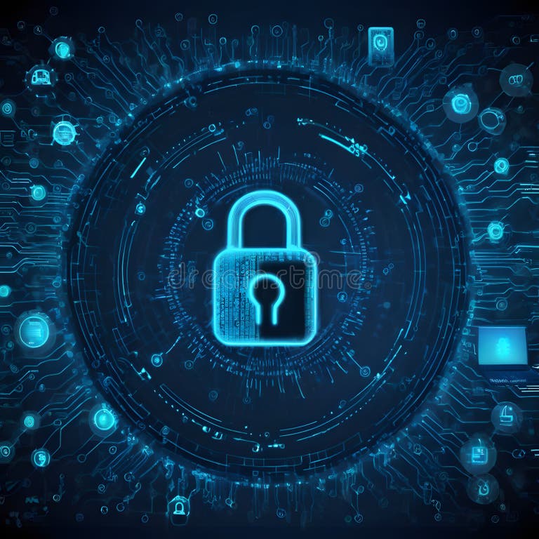 Futuristic Concept about Cyber Security, AI-generatet Stock ...