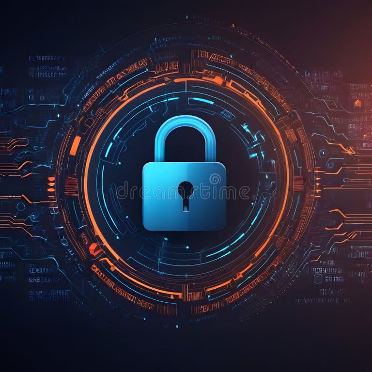 Futuristic Concept about Cyber Security, AI-generatet Stock ...