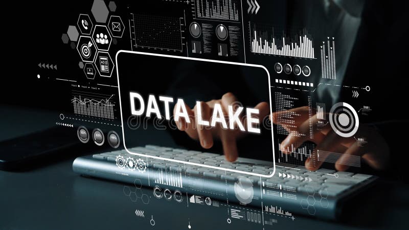 Futuristic Concept of Data Lake Analysis with Touchscreen Interface and Digital Data ...