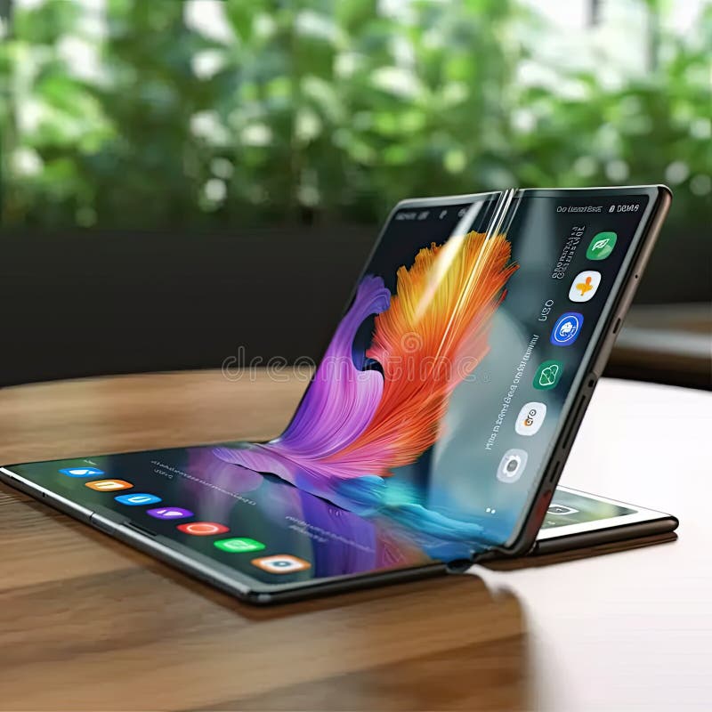 Futuristic Concept of a Folding Smartphone with a Flexible Display ...