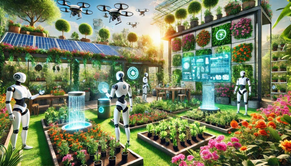 A Futuristic Concept of Gardening Featuring a High-tech Eco-friendly ...