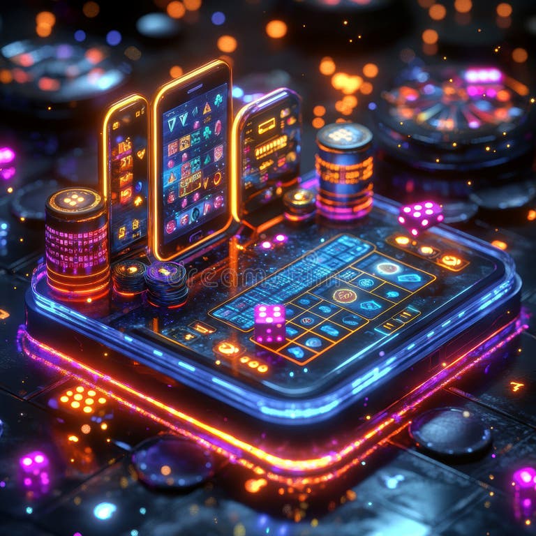 Futuristic Concept Image Featuring a Smartphonetablet with Advanced ...