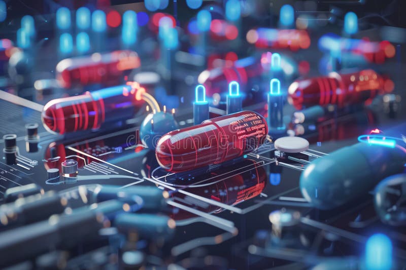 Futuristic Concept of Smart Pharmaceutical Technology with Capsules ...