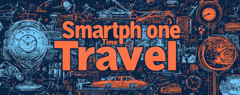 Futuristic Concept of Smartphone Time Travel Technology Design Stock ...