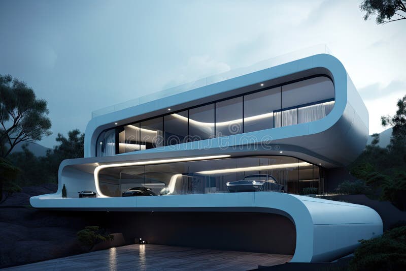 Futuristic and Conceptual House, with Modern Design Elements and Sleek ...