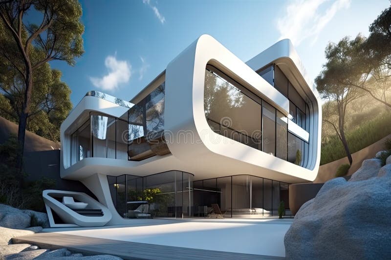 Futuristic and Conceptual House, with Modern Design Elements and Sleek ...