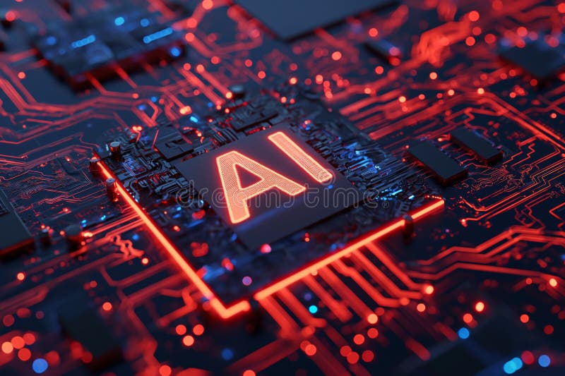 Futuristic and Conceptual Image Representing Smart Integration. Stock ...