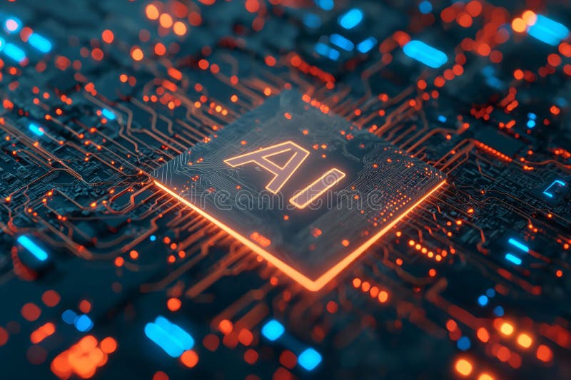 Futuristic and Conceptual Image Representing Smart Integration Stock ...