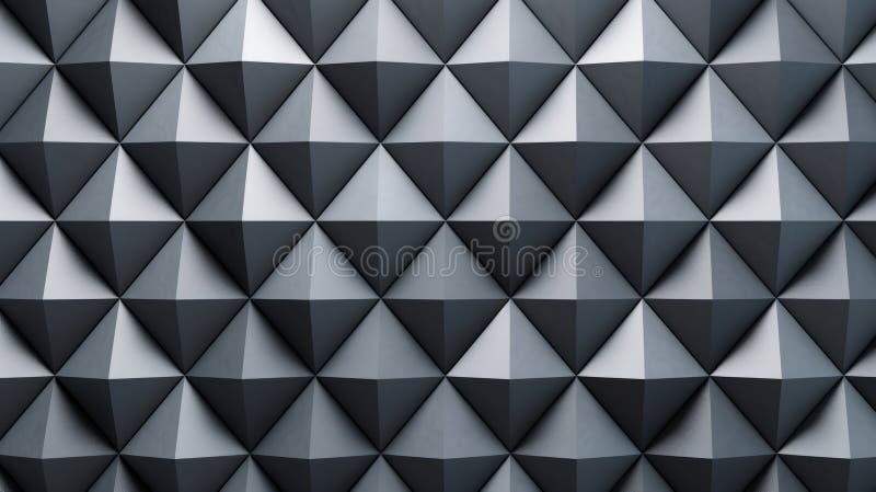 Futuristic Concrete Wall with Triangular Tiles AI Generated Stock ...
