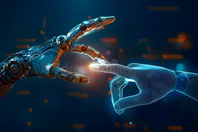 Machine Human Interaction Stock Illustrations – 4,142 Machine Human ...