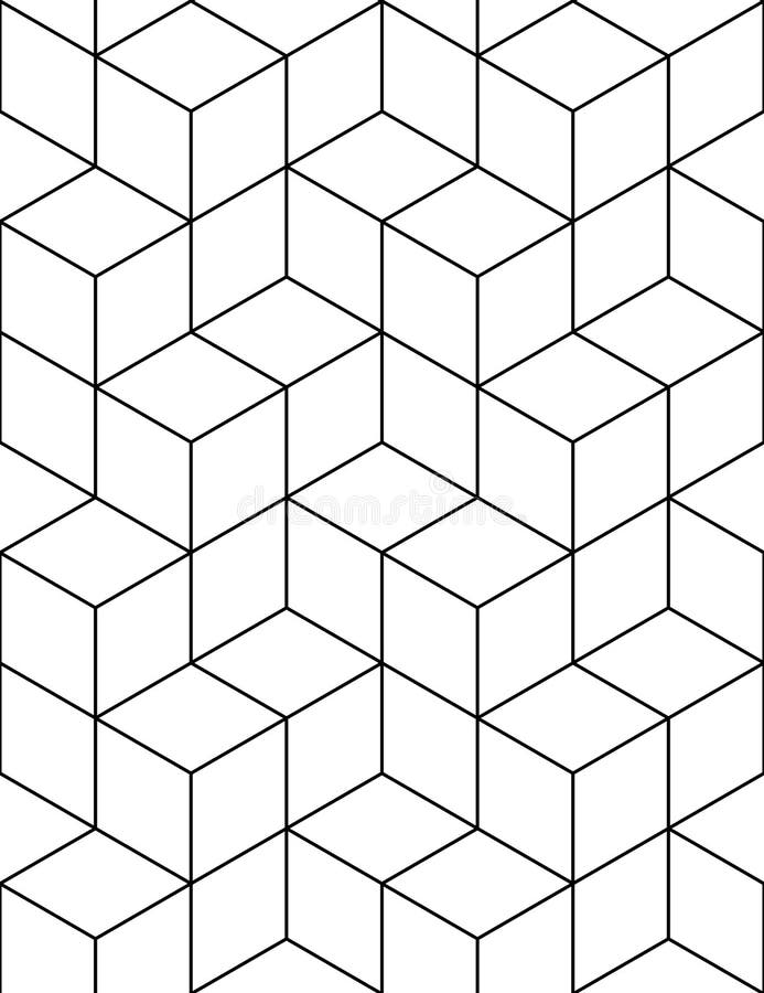 Futuristic Continuous Contrast Pattern, Illusive Motif Abstract Stock ...