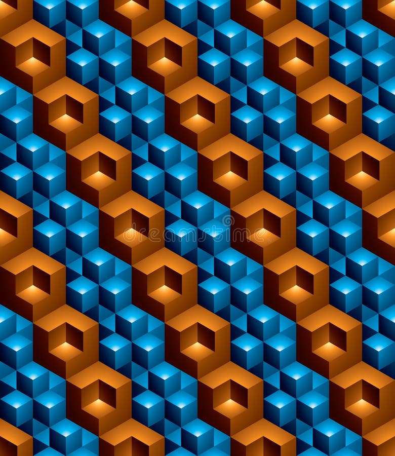 Futuristic Continuous Multicolored Pattern Stock Vector - Illustration ...