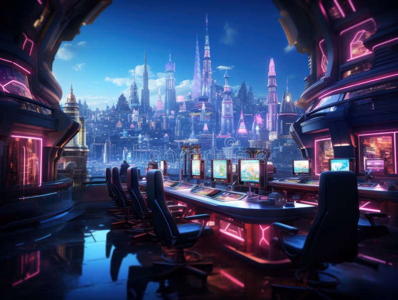 284 Computer Futuristic Monitor Spaceship Stock Photos - Free & Royalty ...