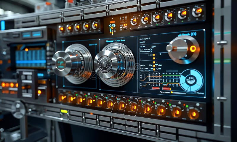 A Futuristic Control Panel Embedded in Overgrown Vegetation ...