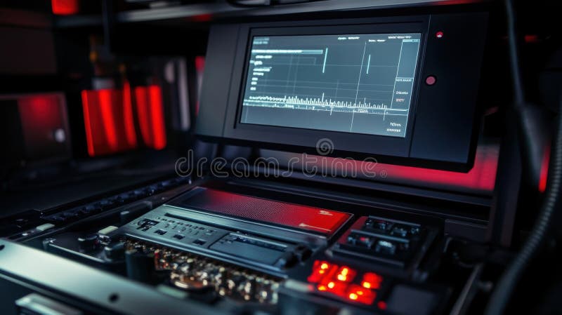 Futuristic Red Lit Control Panel Interface Stock Photos - Free ...