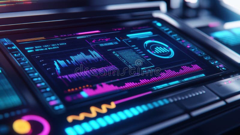 Futuristic Data Visualization Interface Abstract Infographic Financial ... Futuristic Data Visualization Interface Abstract Infographic Financial ...