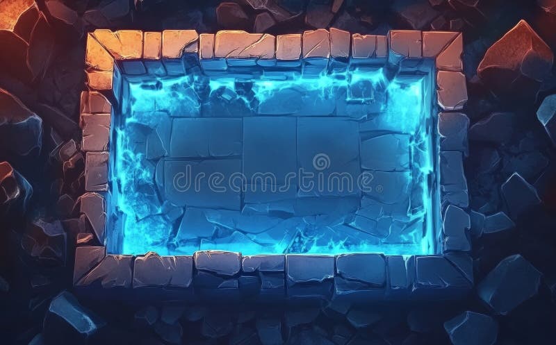 The Futuristic Control Panel Features Glowing Blue Lights and a Dark ...