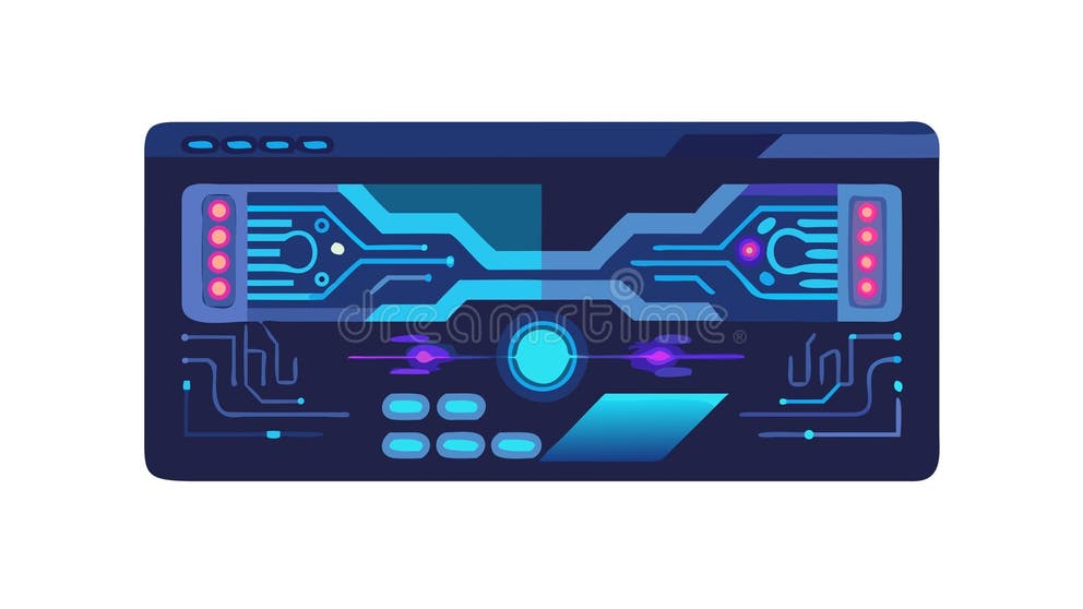 Sleek High Tech Control Panel Interface Stock Illustrations – 1,868 ...