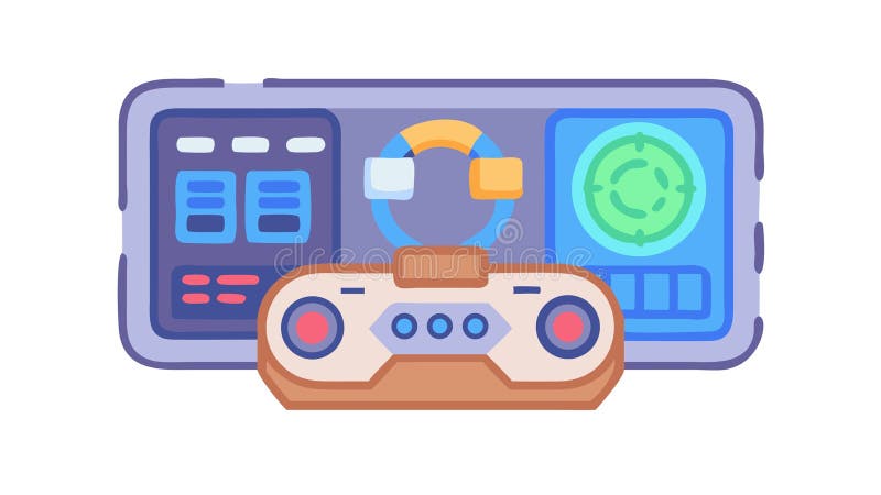 Futuristic Control Panel, Symbolizing Gaming, Virtual Reality, and ...