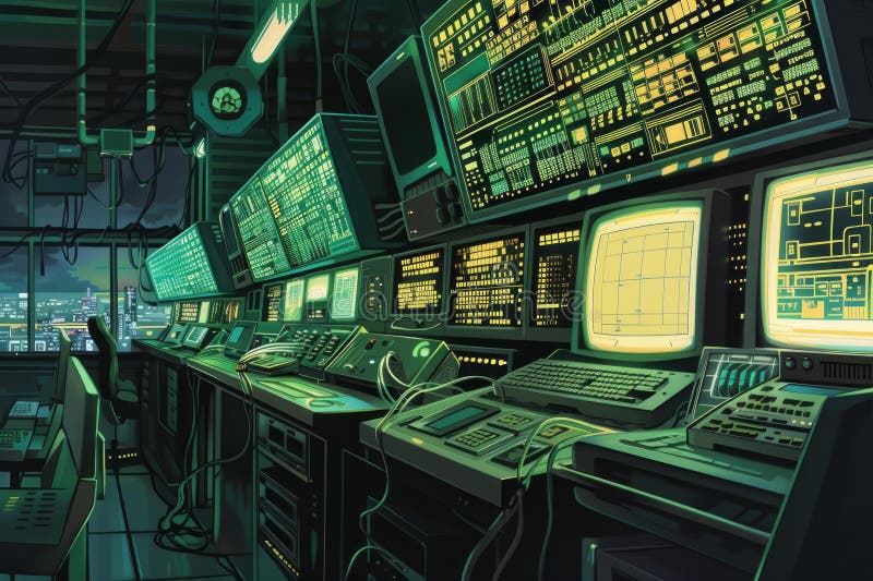 Futuristic Control Room with Advanced Technology Interfaces Stock Photo ... Futuristic Control Room with Advanced Technology Interfaces Stock Photo ...