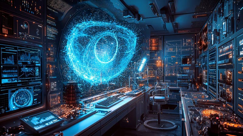 Future Technology Laboratory Stock Image - Image of equipment, computer ...