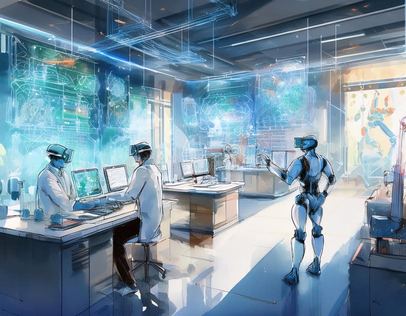 Several Robot Assistants Stock Illustrations – 8 Several Robot ...