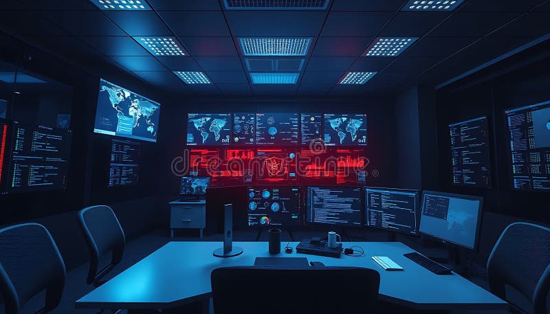Modern Futuristic Command Center Stock Illustrations – 1,906 Modern ...