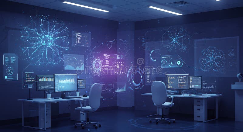 Multiple Computer Workstations Stock Illustrations – 564 Multiple Computer Workstations Stock ...